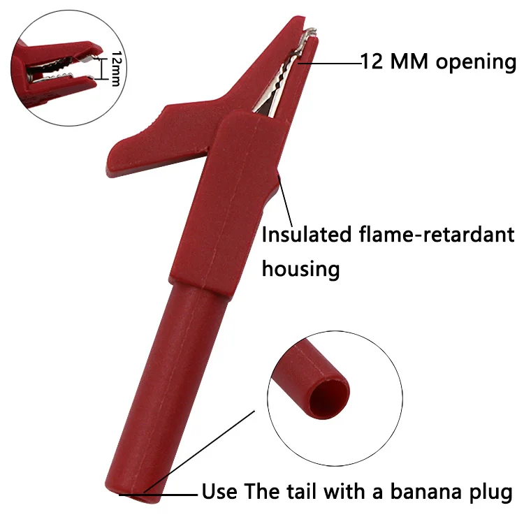 55MM Full Protection Alligator Clips Alligator Clamp for Professional ...