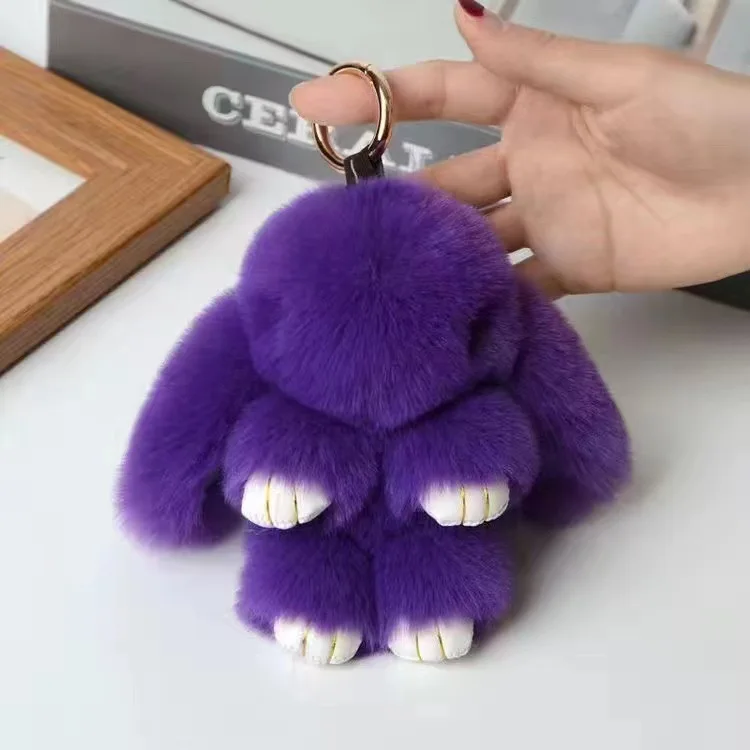 Wholesale 18cm Bunny Doll Keychain Soft Cute Bunny Fluffy Keychain ...