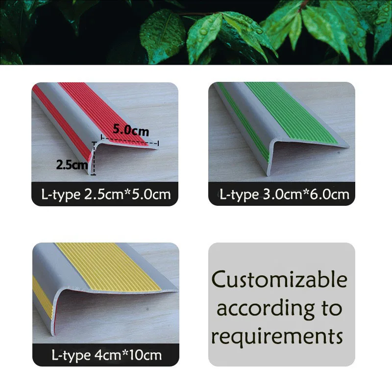 Anti Slip Pvc Rubber Stair Step Edge Protection Strip - Buy Pvc Rubber ...