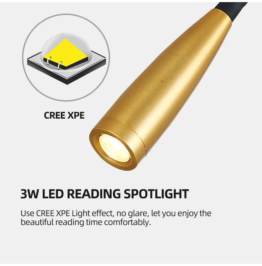 Keehome Bronze Round Hose Sconce Wall Light Gooseneck Brass Indoor ...