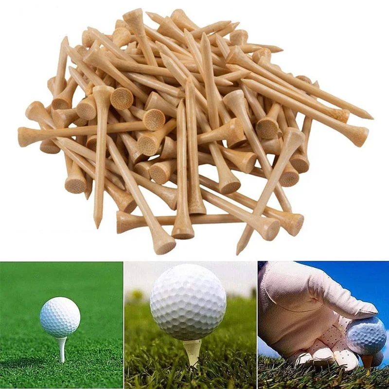 High Quality Golf Wooden Bamboo Tees Custom Printed Logo 38mm/54mm/70mm ...