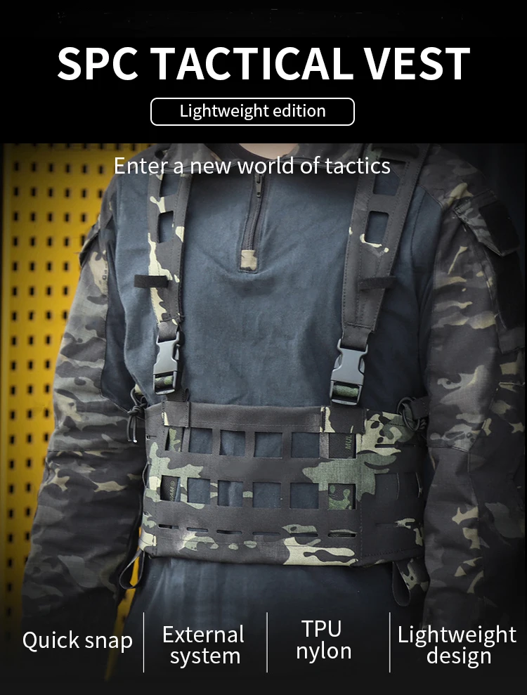 Lightweight SPC Tactical Safety Vest Breathable Waterproof Nylon Chest ...