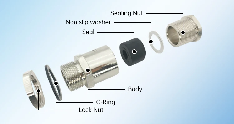 Th Soldiered Type Marine Stuffing Box - Ip54 Cable Gland - Nbr Seal - Oem
