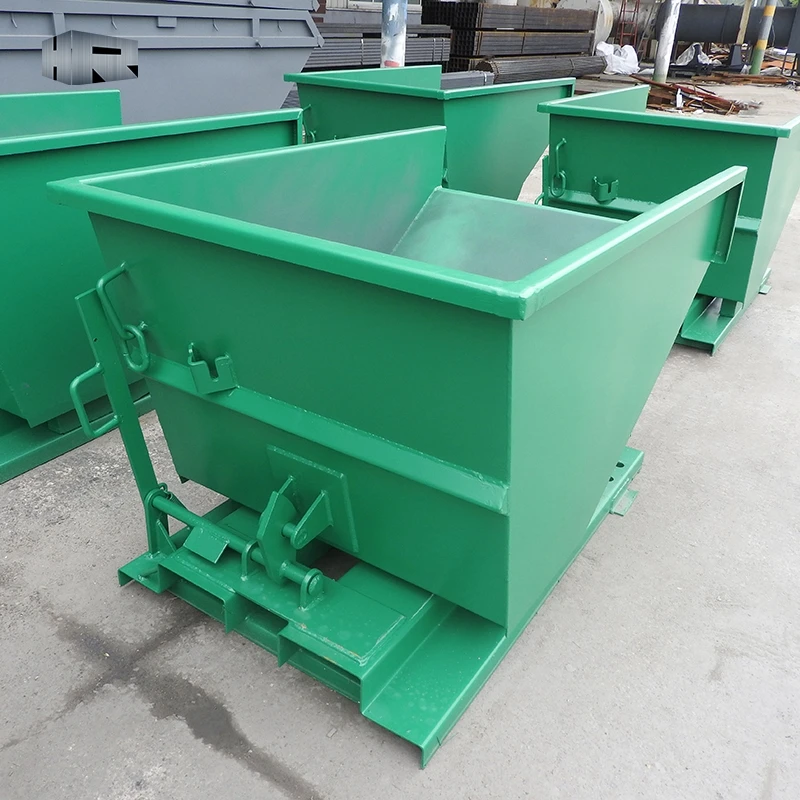 Heavy Duty Waste Recycle Tipper Bin Scrap Metal Tipping Hopper Steel ...