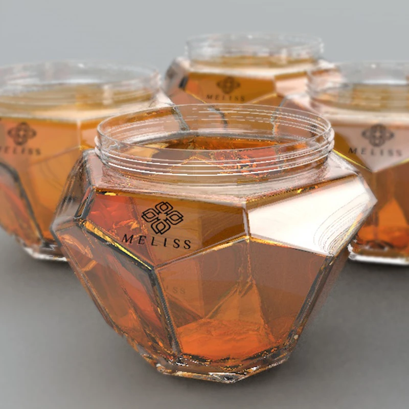 Customized Honey Glass Jars - Perfect for Dispensing