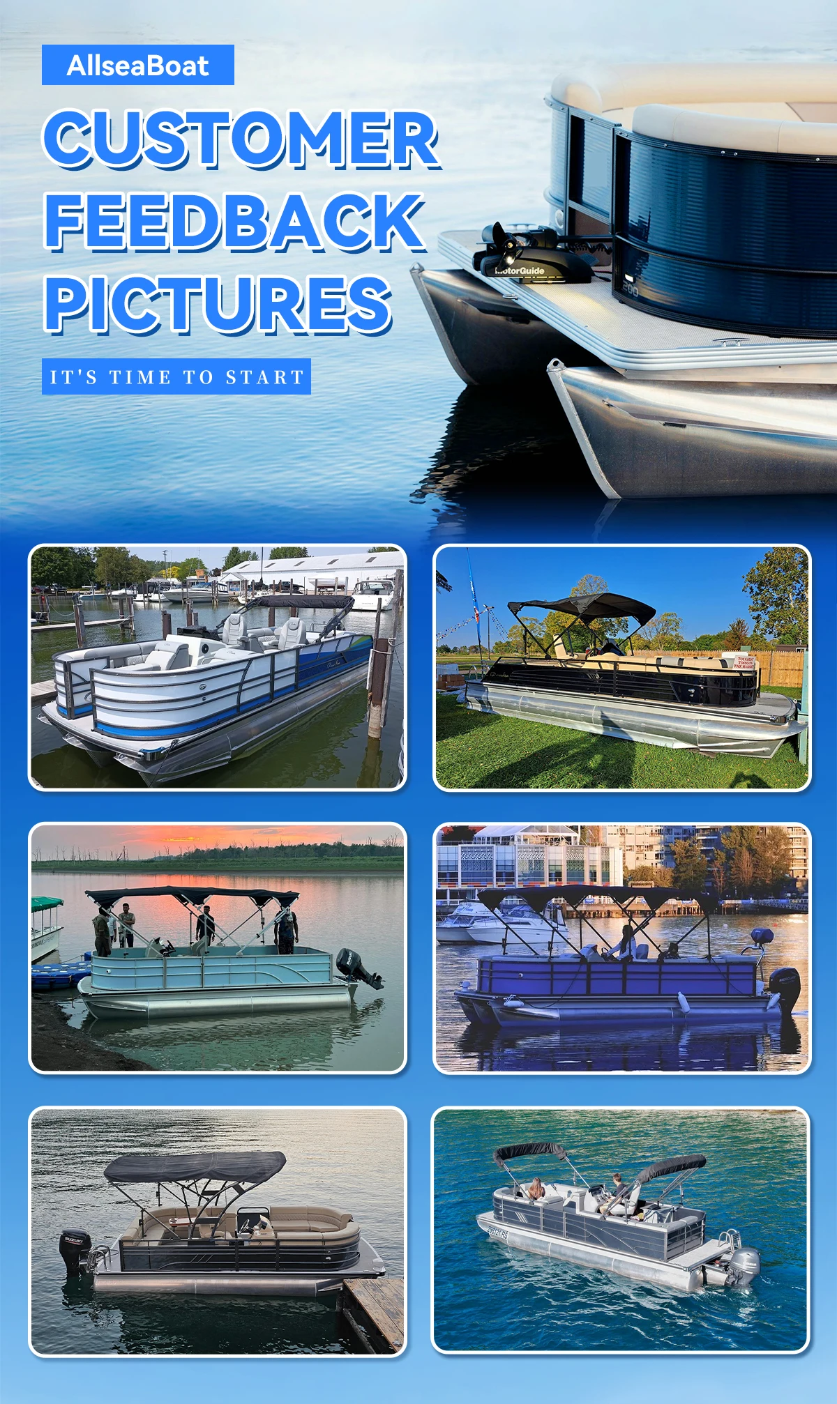 2025 Europe Approved Luxury Floating Craft Custom Pontoon Boat with ...