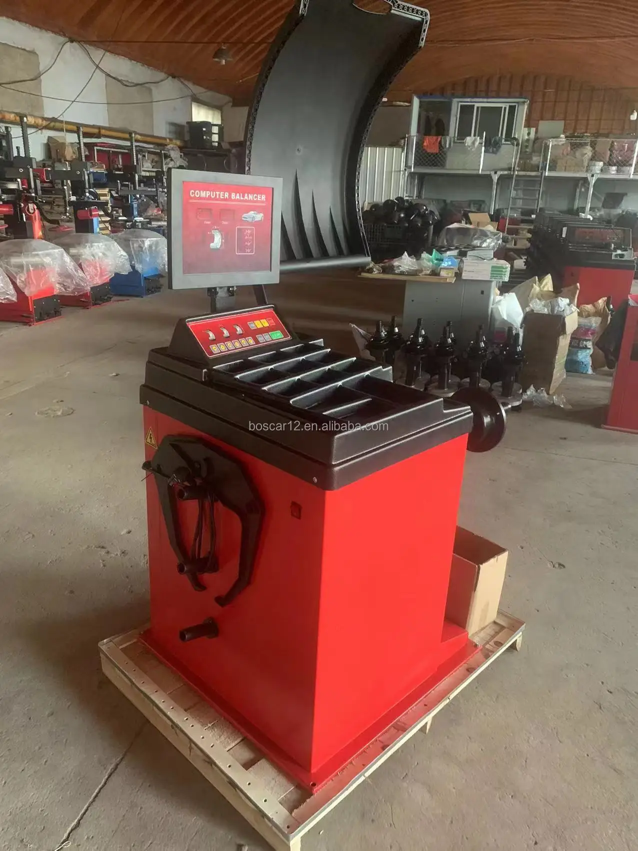 Full Automatic 24" Lean Back Tire Changer & Tire Balancer Combo Swing ...