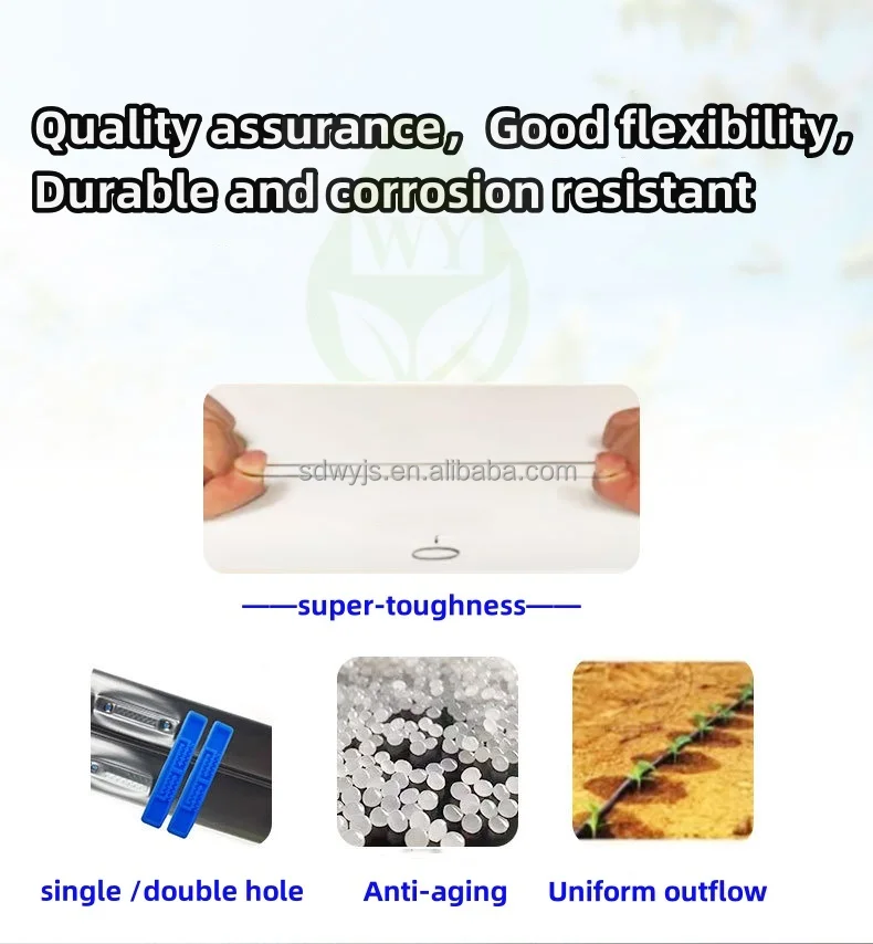 Agricultural Irrigation Integral Drip Tape 16mm System Flat Dripper ...