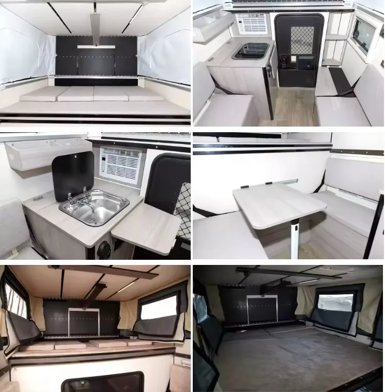 4X4 Lightweight off Road Pick up Foldable Roof Truck Camper