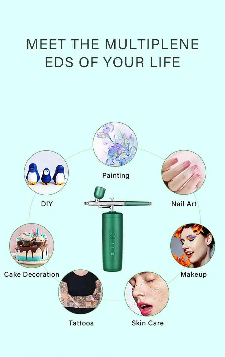 Battery Spray Facial Mist Sprayer Beauty Face Steamer Commercial Face ...