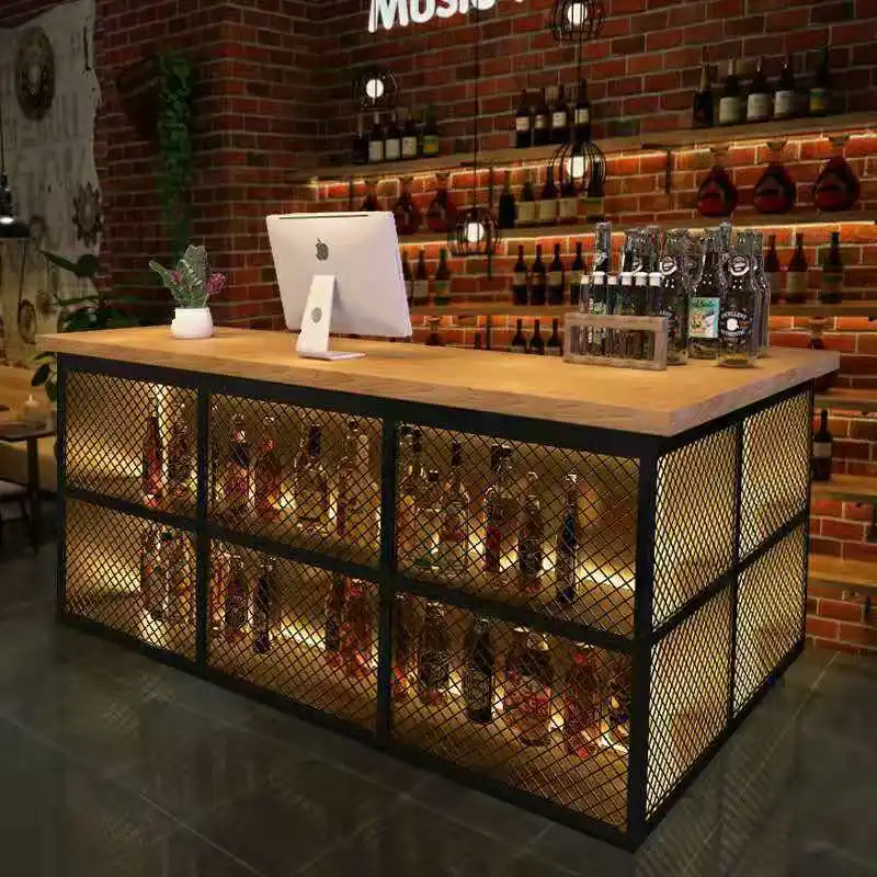 Iron Retro Bar Counter - Loft Vintage Industrial Shabby Chic