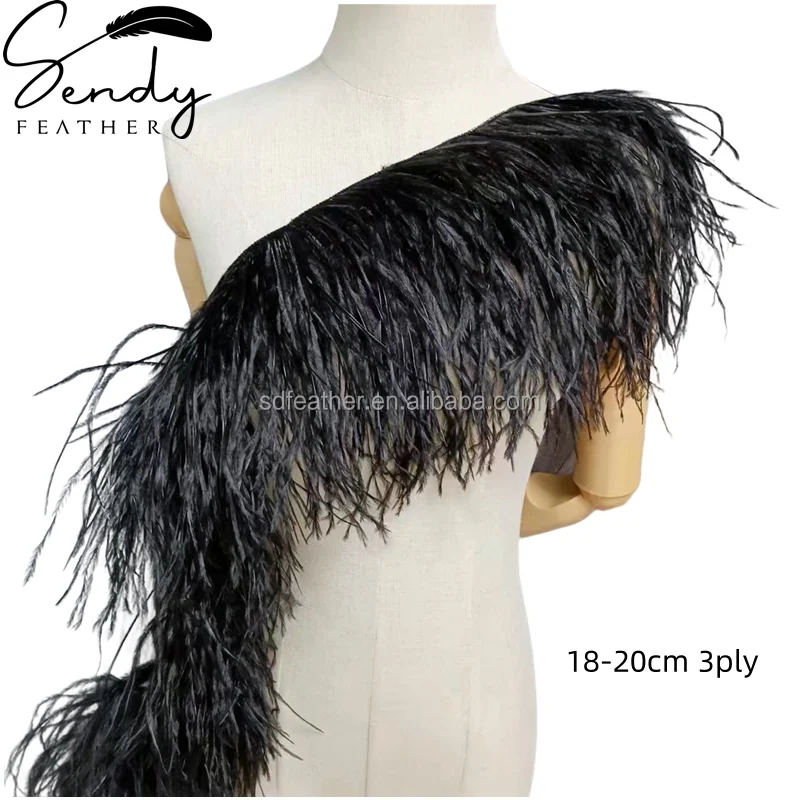 Alibaba.com: Fluffy Ostrich Feather Fringe Trimming, Lace Trim on Cord ...