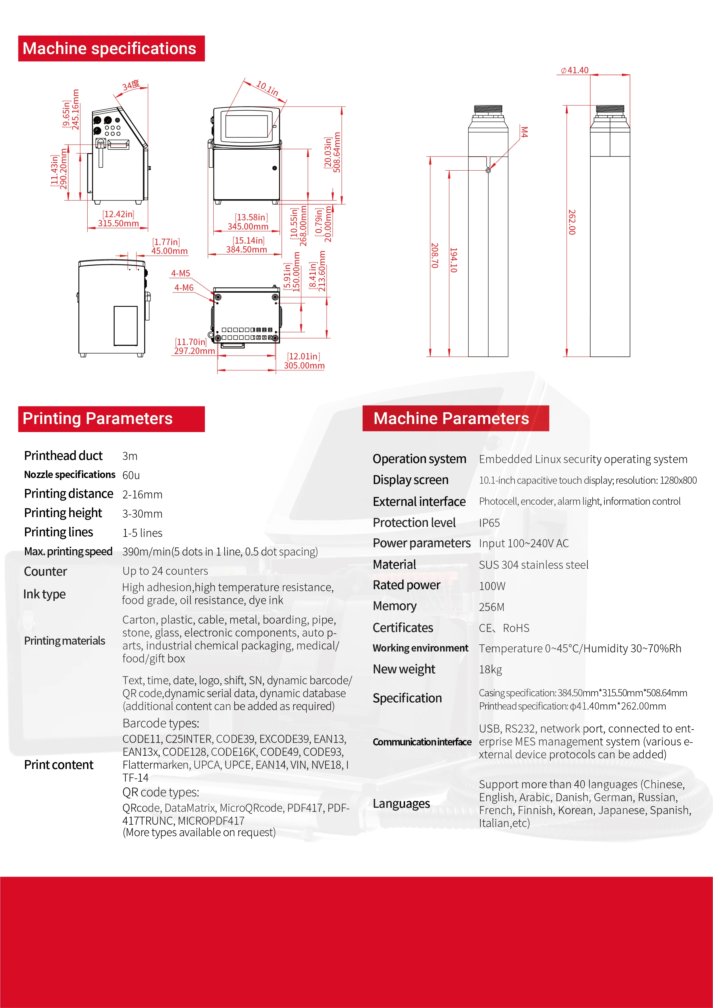 Low Consumption Cij Micro Character Inkjet Printers Industrial Coding ...