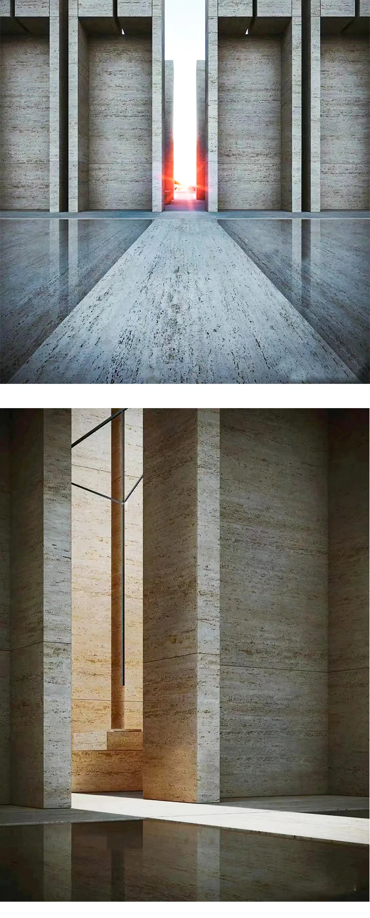 3D Travertine Stone Panels - Durable & Flexible Veneers