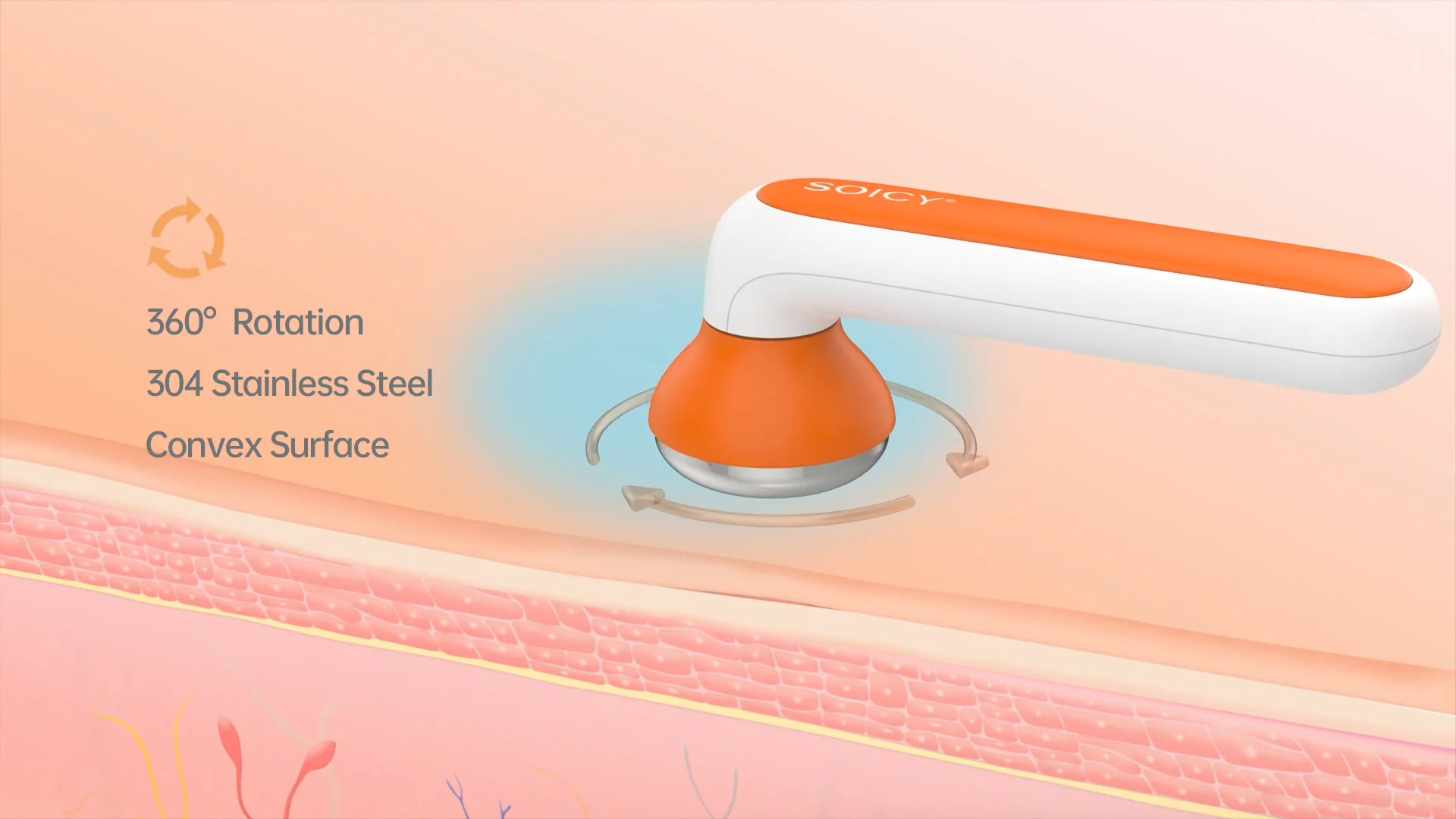 360 Degree Rolling Soicy S40 Ice Rollers Skin Cooling Ice Massage Roller For Shrink Pores Skin ...