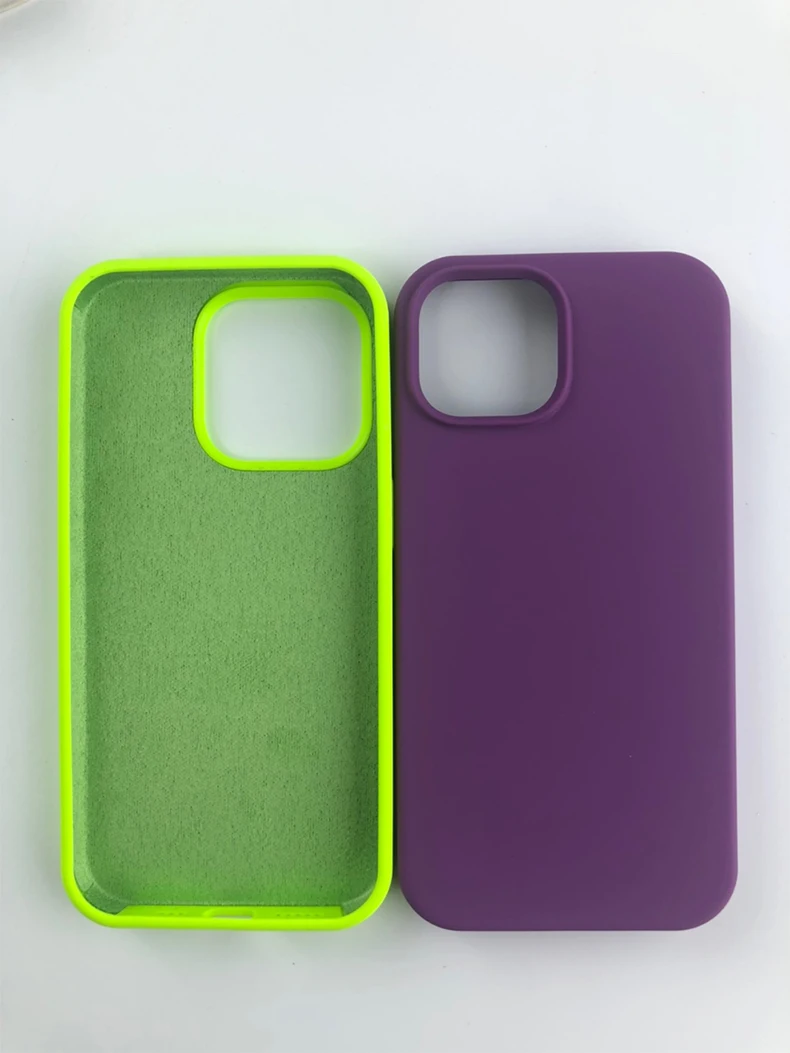 Shockproof Cell Mobile Phone Case - Luxury Liquid Silicone