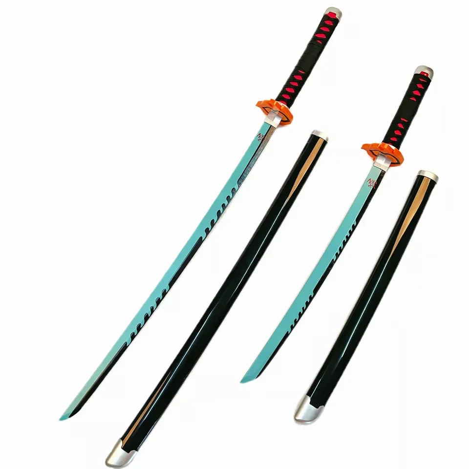 Kamadotanjirou(blue)demon Slayer Japanese Cosplay Ninja Sword Medieval ...