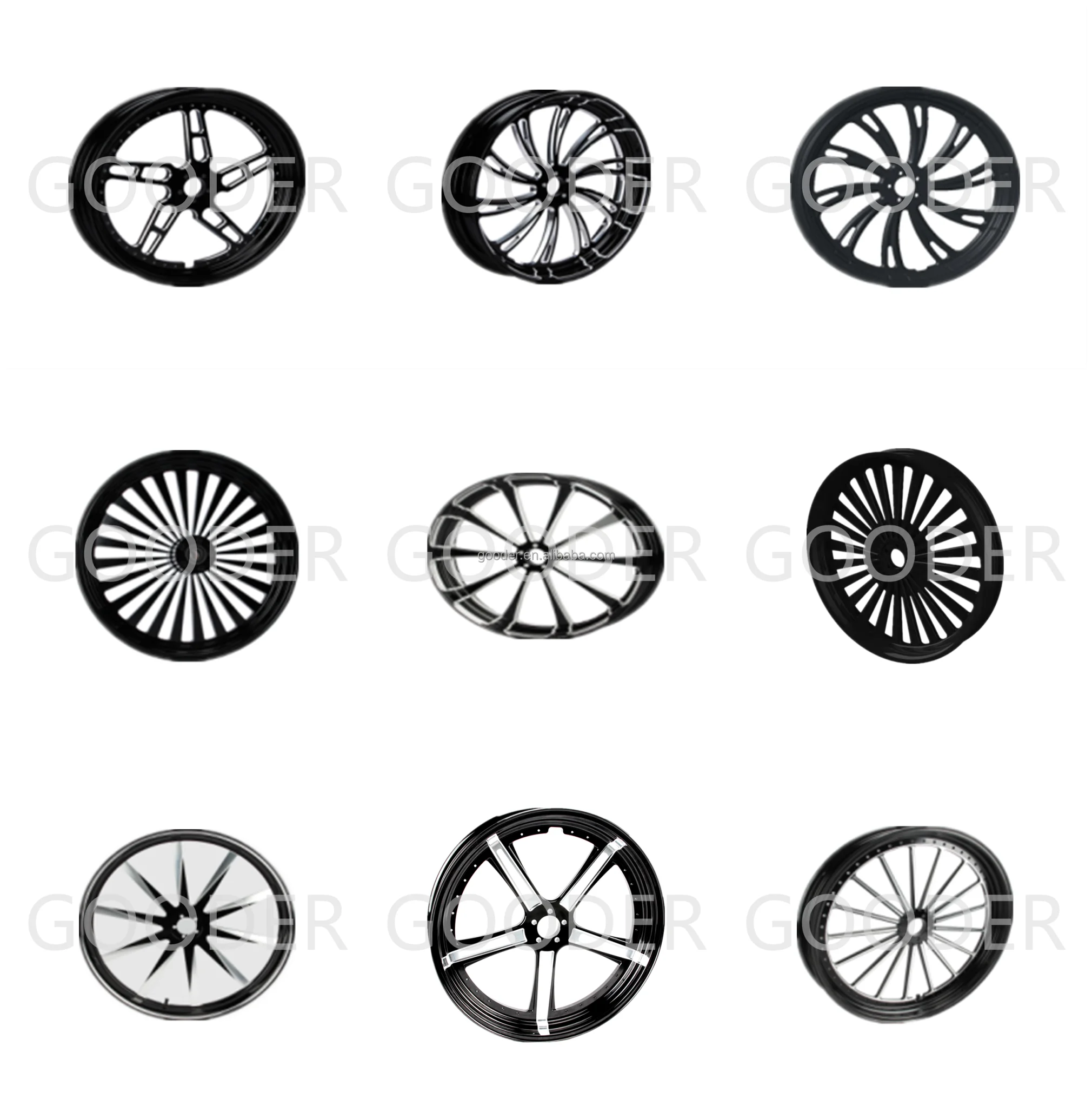 Gooder-lg35 18 21 23 26 30 Inch Aluminum Motorcycle Wheel Rims For ...