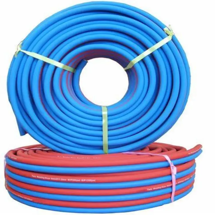 High Quality Braided Oxygen Acetylene Gas Twin Line Rubber Welding Hose ...