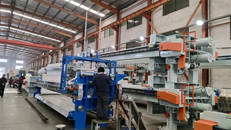 Plate And Frame Filter Press Machine For Stone Industries Wastewater ...