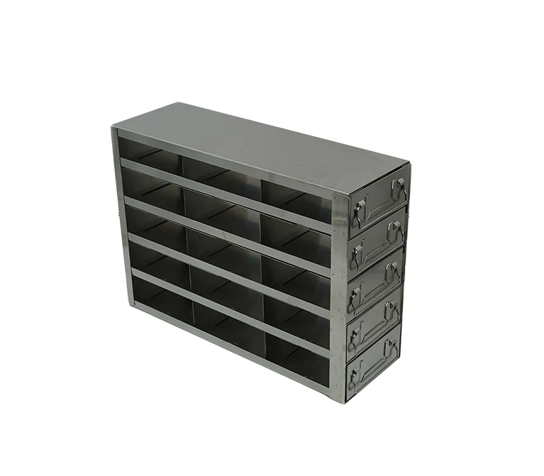 Laboratory Upright Freezer Drawer Racks For Standard 2 Inch Cryoboxes ...