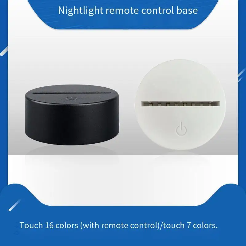 Creative Remote Control 3d Illusion Lamp Led Night Light 7 Color Usb ...