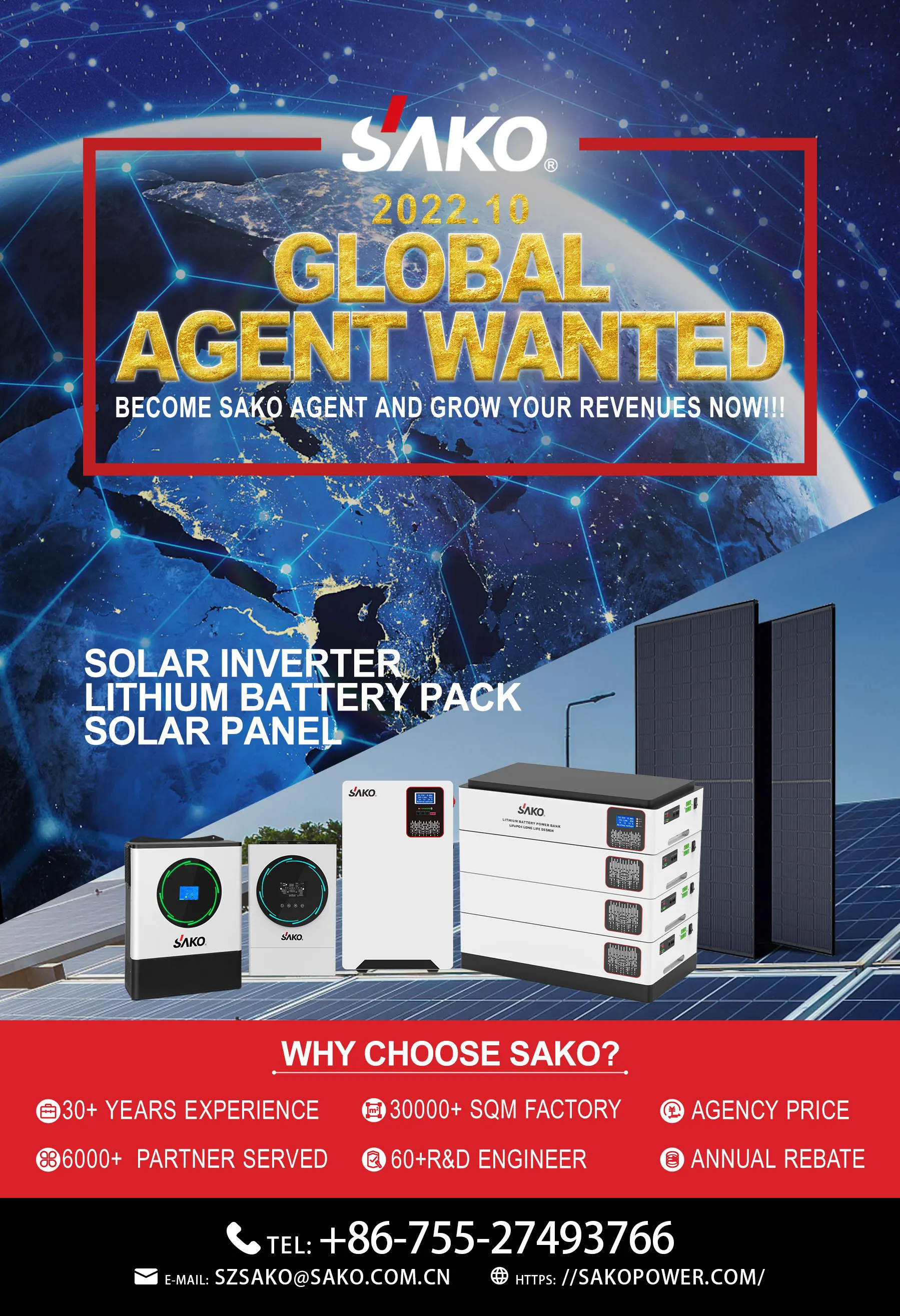 Sako Home Power 48v 200ah Lithium Ion Battery 10kwh Lifepo4 Batteries ...