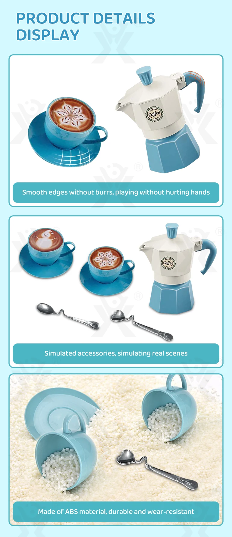 Chengji Girls Pretend Play Afternoon Tea Kitchen Toys Simulation ...