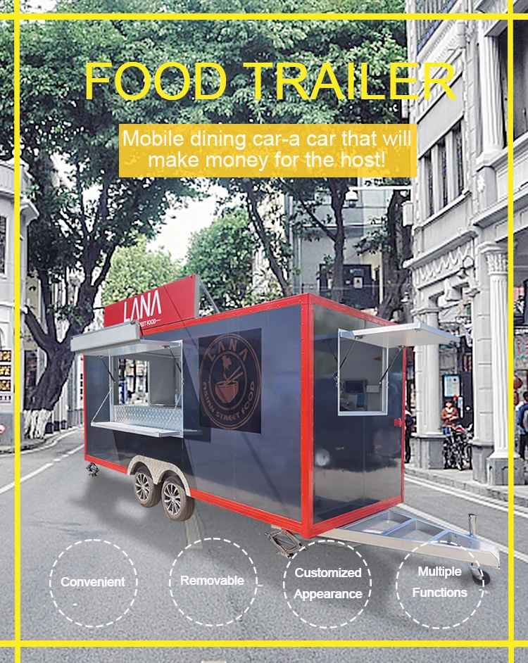 Mobile Food Truck, Food Kiosk, Coffee Cart, and Food Trailer