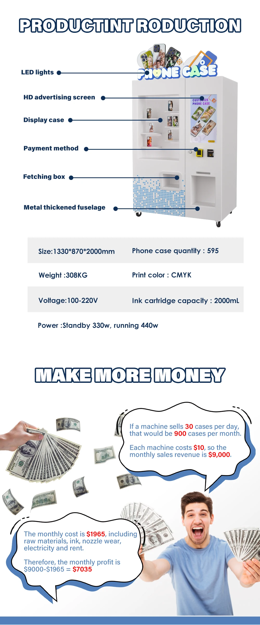 Best Selling Customized DIY Phone Case Vending Machine New Style ...