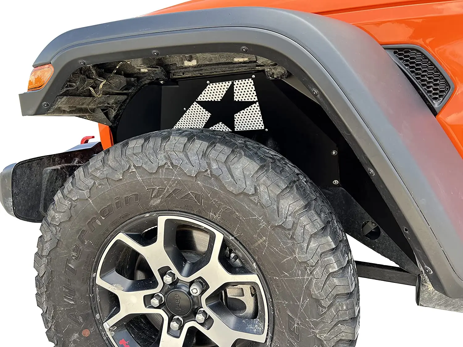 Steel Front Inner Fenders Liner With Diy Trim Plate For Jeep Wrangler ...
