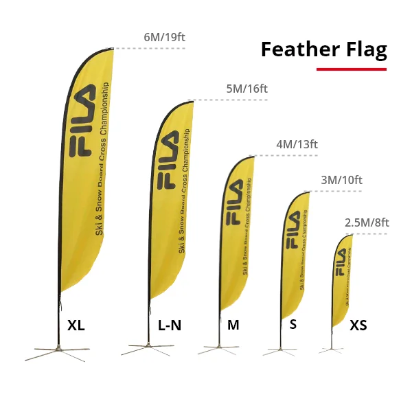 ADMAX Outdoor Flying Banner - Custom Printed Banderola Pluma