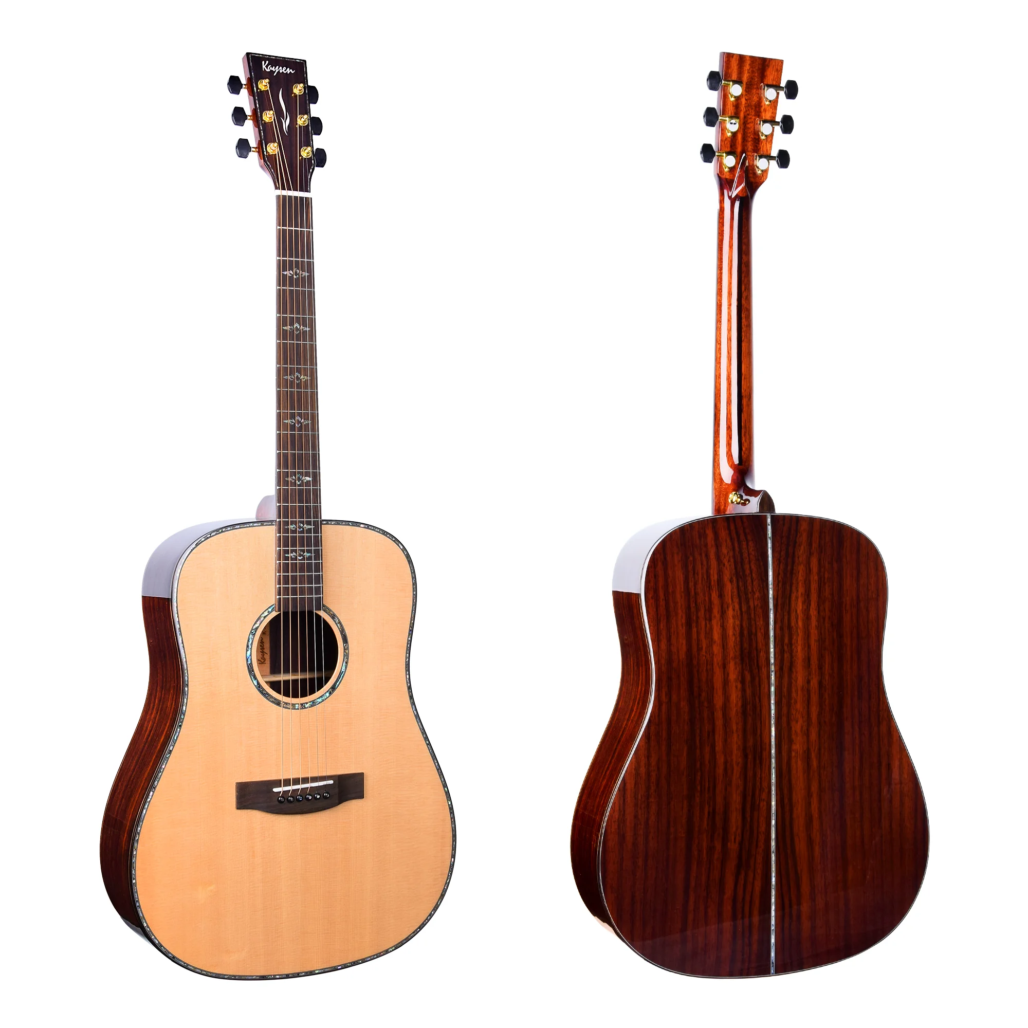 D Shape All Solid Wood Full Size China Acoustic Guitar - Buy All Solid ...