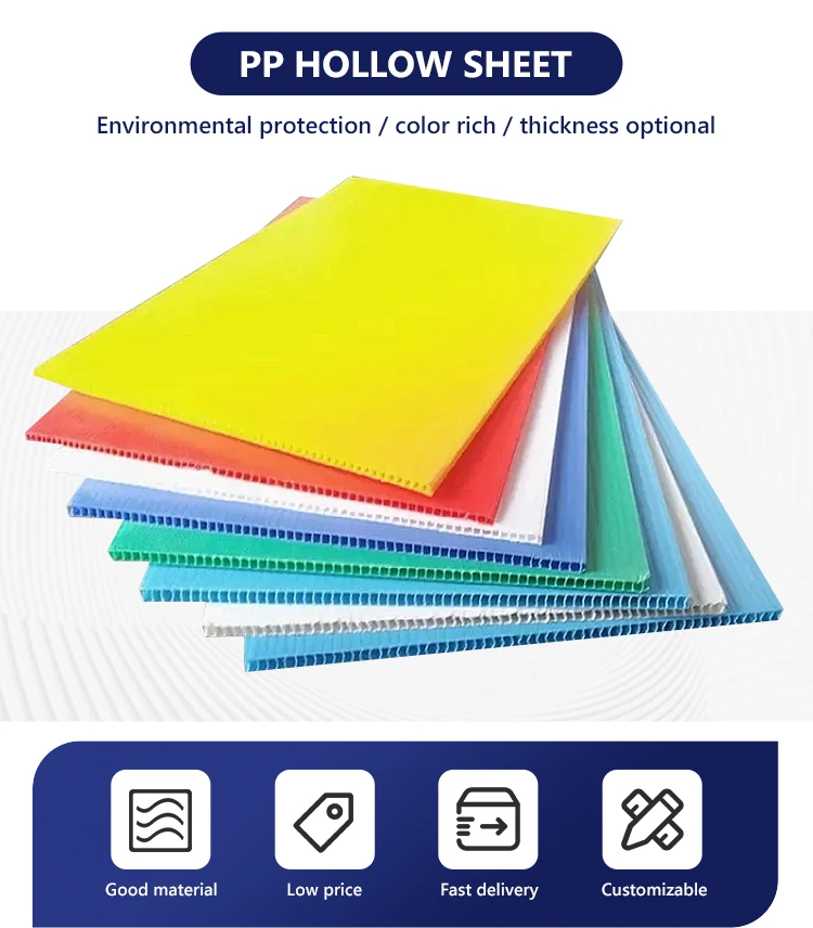 Direct Wholesale PP Plastic Hollow Sheet 2mm 4mm 6mm 8mm High Quality ...