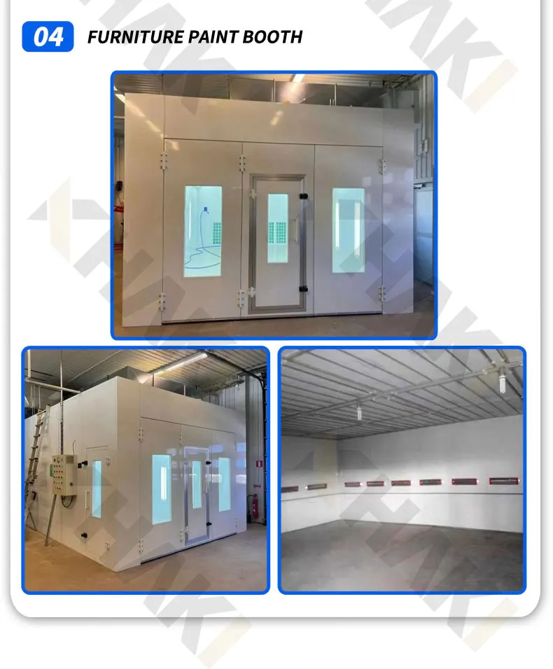 15m Large Spray Booths For Bus Truck Painting Heavy Duty Truck Paint ...