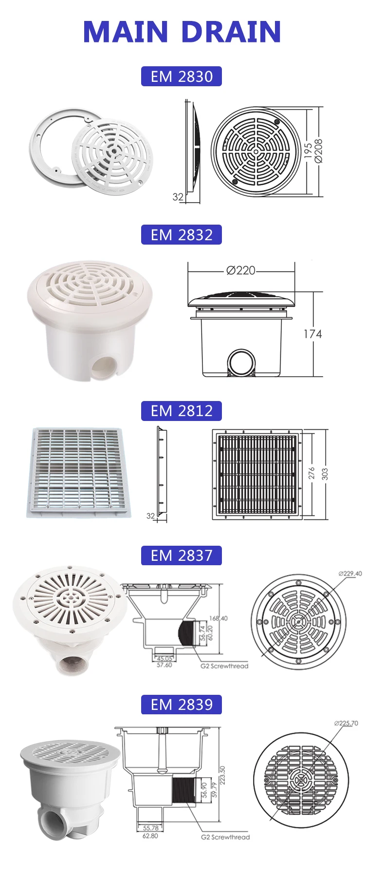 Water Crown Wholesale Swimming Pool Fitting Accessories Smooth Surface ...