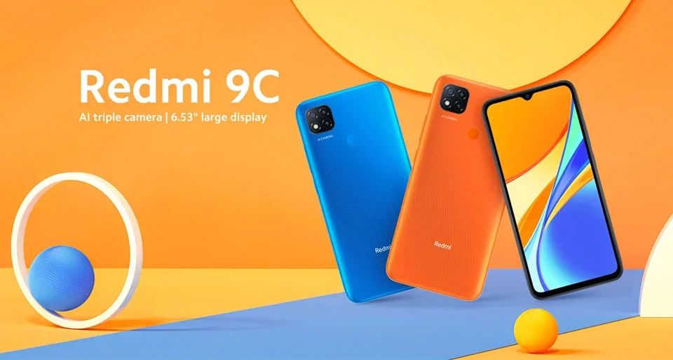 Global Version Redmi 9c Original Mi Smartphones 64gb/128gb Red Mi 9c 6. ...