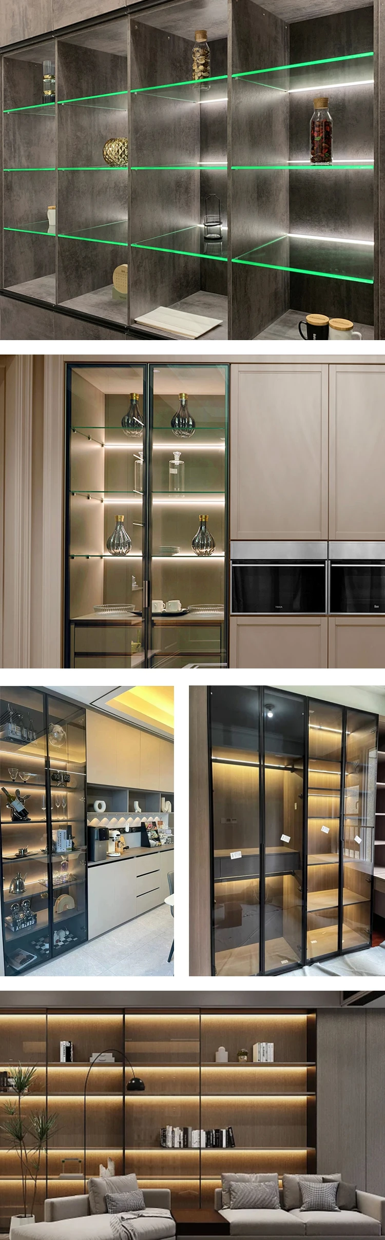 Led Glass Shelf Lighting Enhance Your Cabinet Display