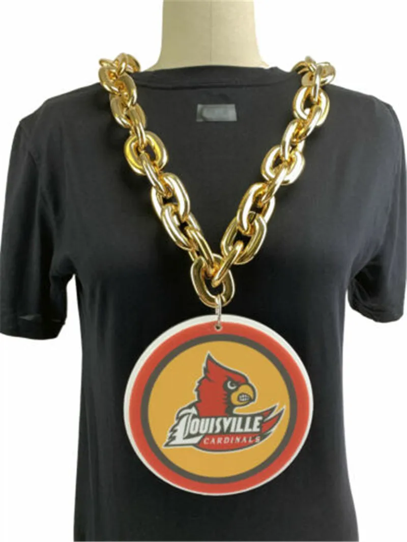 Custom Sports Teams 3D Logo EVA Foam Pendant Necklace