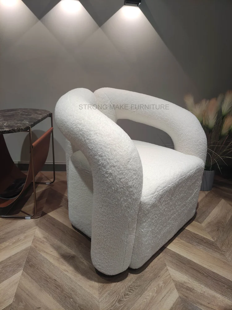 Sillones Lamb Sheep Wool Recliner Teddy Stuhl Lazy Sofa