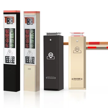 License Plate Recognition Straight Gate Led Display Intelligent Parking ...