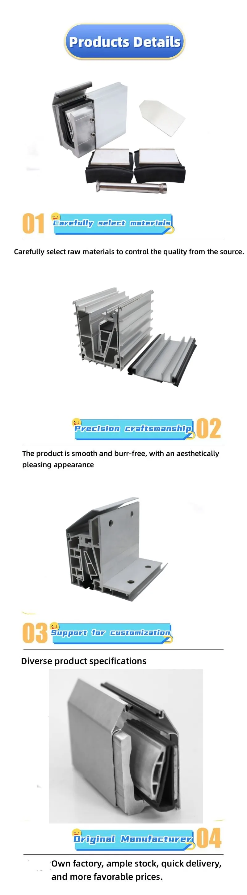 Extruded Aluminium U Channel Shaped Section Extrusions Profiles ...