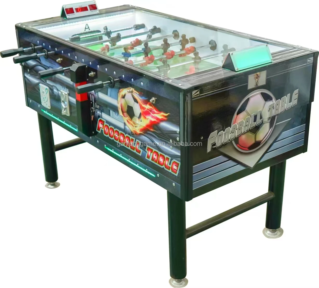 Coin Operated Classic Football Arcade Table Machine Football Soccer ...