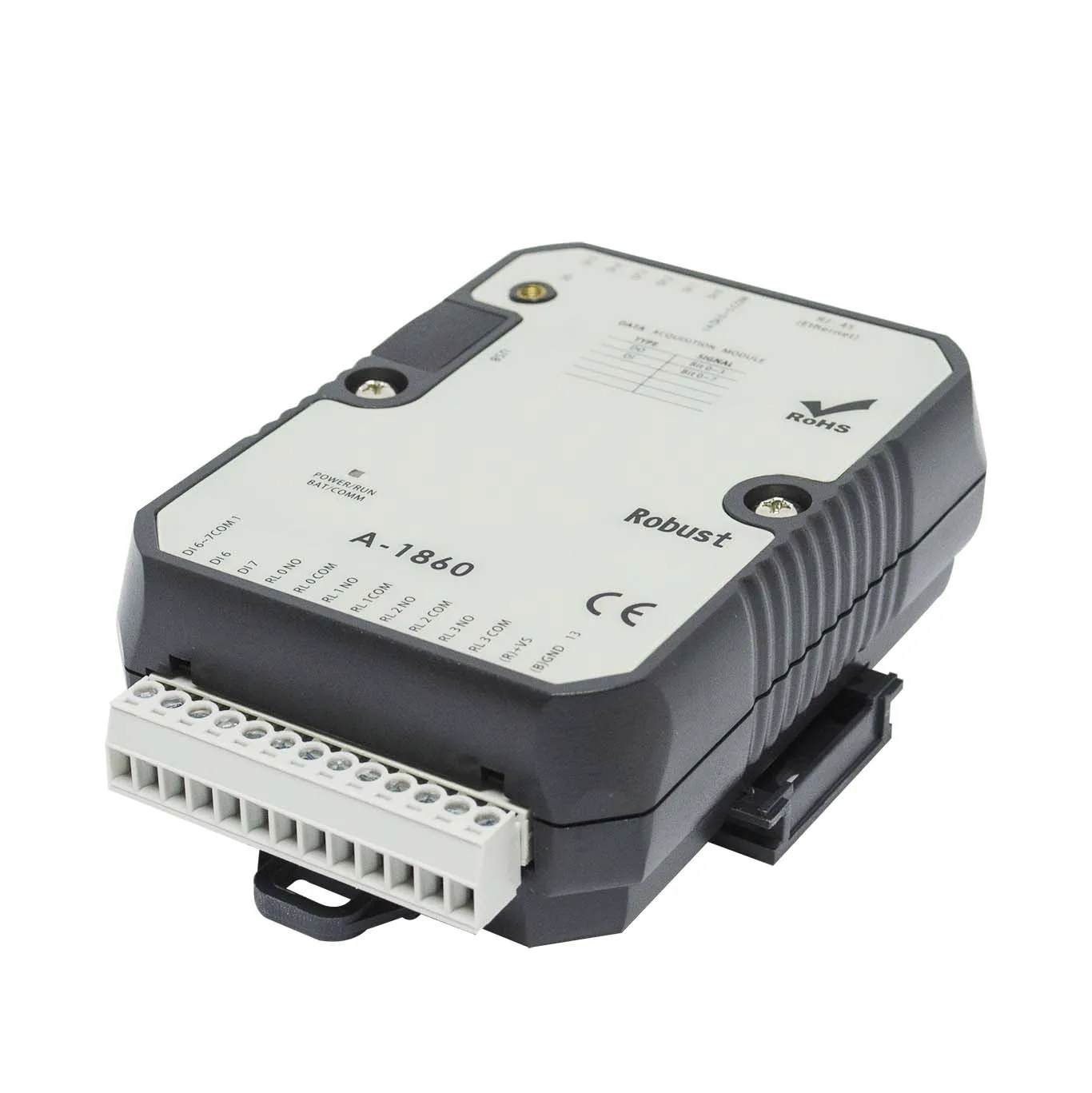 Modbus Tcp Io Module With Ethernet Port Power Relay Output 8di 4dorelaya 1860