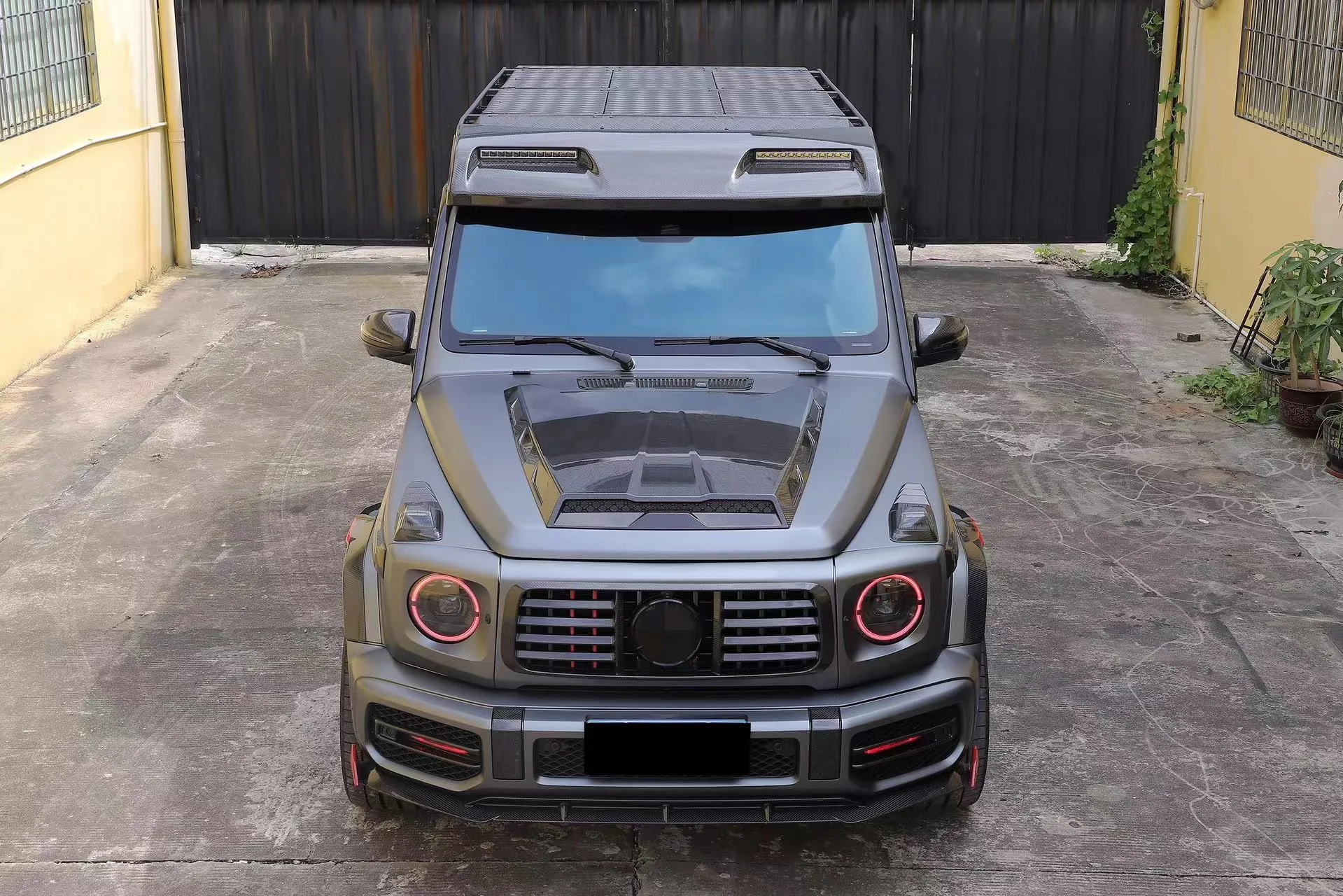 G Wagon W463a W464 G63 G500 4*4 Carbon Fiber Roof Spoiler For W463a W464 G63 G500 4*4 Carbon ...