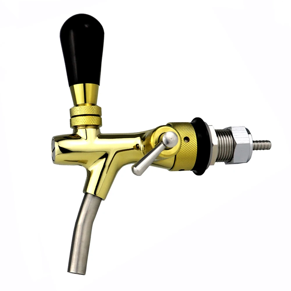 Automatic Adjustable Brass Pvd Coated Beer Tower Faucet Flow Control ...