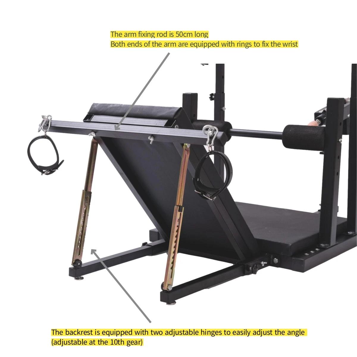 SM Couple Love Fun Bondage Handcuff Chair - Erotic Sex Toys