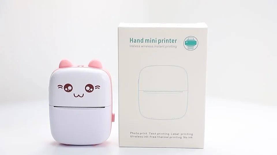 58mm Photo Mobile Thermal Receipt Mini Portable Label Printer Kids Gift ...