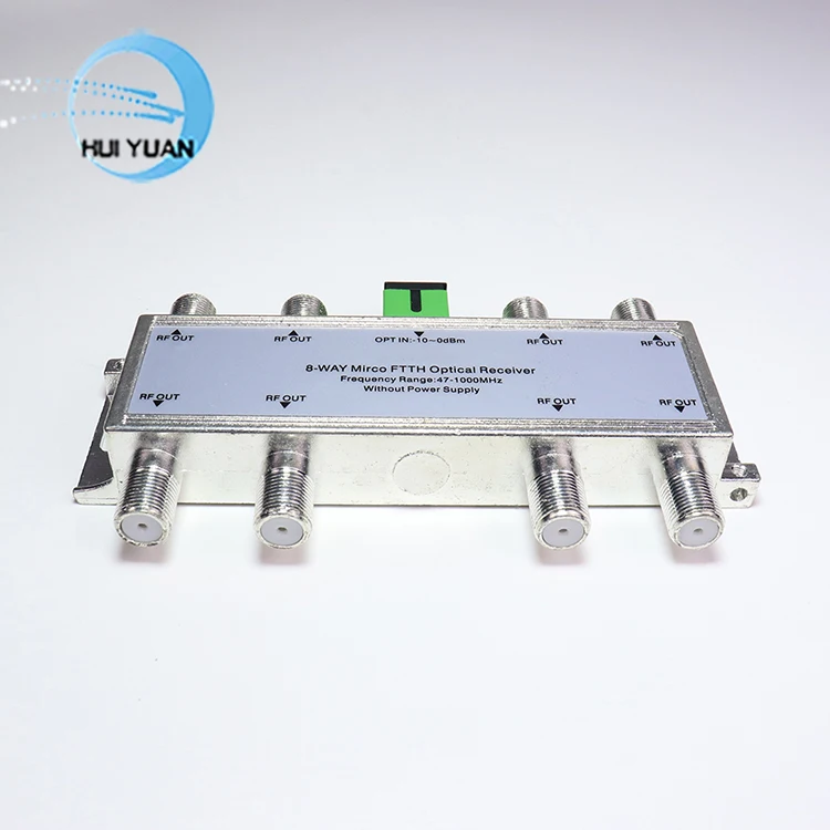 CATV Fiber Passive Node - 8 RF Ports, 47-1000mhz Bandwidth