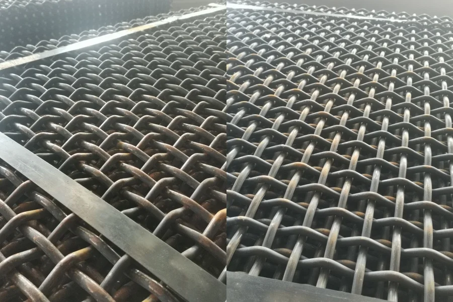 Crimped Woven Wire Mesh for Vibrating Screen Crimped Wire Mesh Sus 304 ...